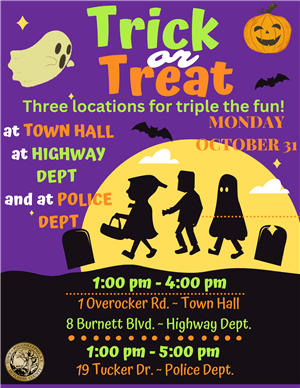 Town of Poughkeepsie Recreation: Trick or Treat at Town Buildings